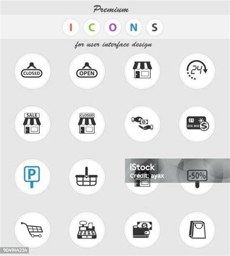 商店圖示集向量圖形及更多24小時圖片 24小時 付錢 信用卡 Istock