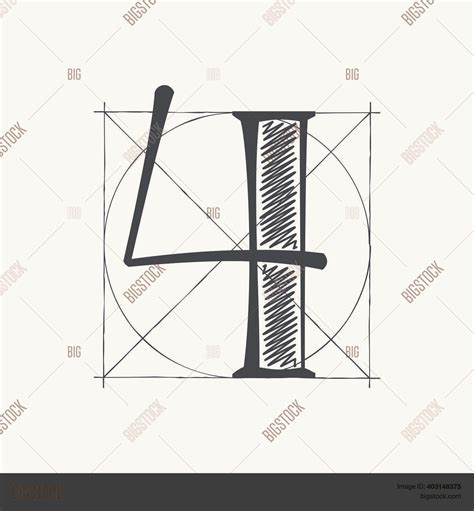 Number Four Logo Vector And Photo Free Trial Bigstock