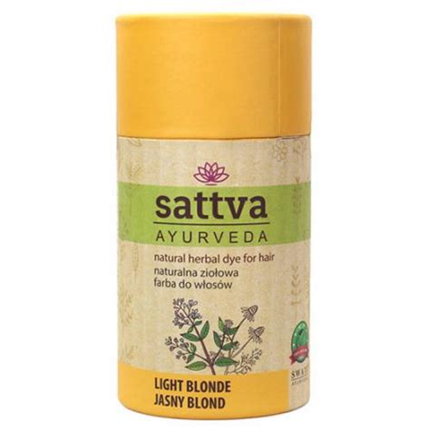 Sattva Ayurveda Natural Herbal Dye Light Blonde Naturalna ziołowa