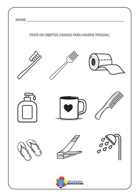 Atividade Infantil Higiene Pessoal Image To U