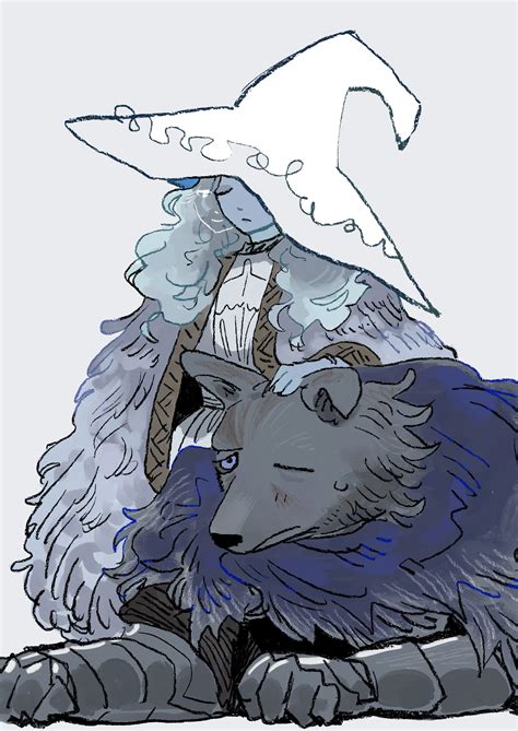 Ranni The Witch And Blaidd The Half Wolf Elden Ring Drawn By Ara4x4