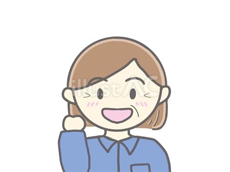 作業服のシニア女性イラスト No 25853050｜無料イラスト・フリー素材なら「イラストac」