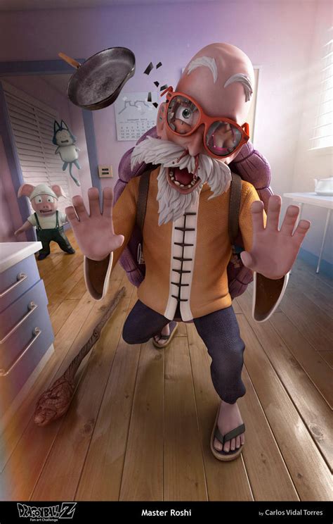 Master Roshi Dragonball Z Fan Art Challenge By Carlosvidaltorres On