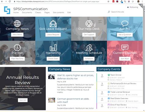 Shortpoint On Sharepoint Single Part App Pages Spa Shortpoint Support