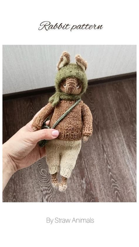 Rabbit Crochet Pattern Amigurumi Rabbit Crochet Toy Pattern Crochet