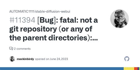 Bug Fatal Not A Git Repository Or Any Of The Parent Directories