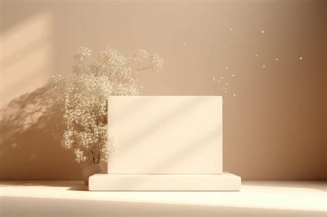 Premium AI Image Unveiling Shadows A Captivating 3D Podium For