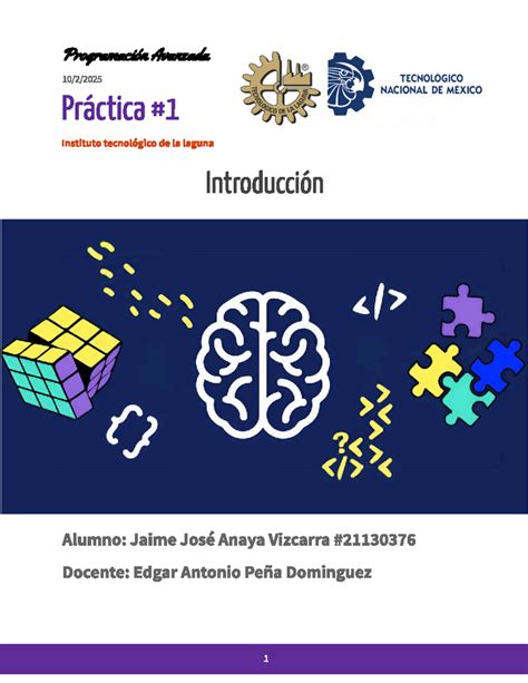 Progra Avanzada Práctica 1 Con Inge Peña Dominguez Programación