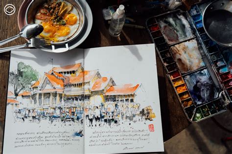 เมืองมนต์ นักวาดไร้ดินสอผู้หลงมนต์เมือง วาดตั้งแต่เรือนอีสานไปถึงแผนที่