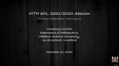 Application Of Residue Theorem To Evaluate Real Integrationspptx Physics Science