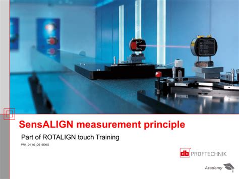 Sensalign Measurement Principle Shaft Alignment Training