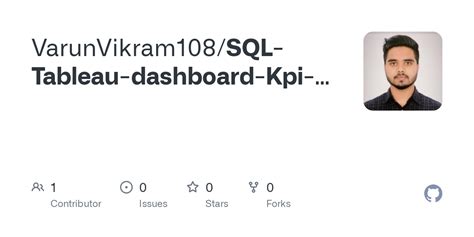 Github Varunvikram108sql Tableau Dashboard Kpi Testing