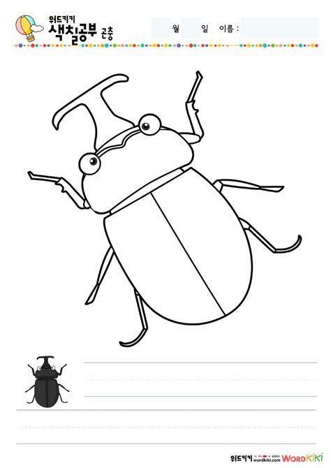 색칠공부 6장 30 2 곤충 Iinsect Coloring Book