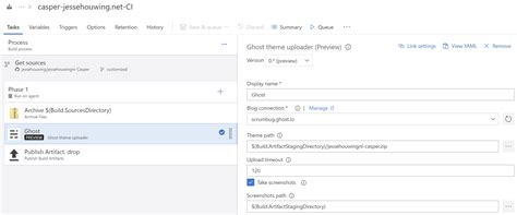 Continuous Delivery Of Customized Ghost Themes Using VSTS