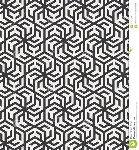 geometric vector pattern repeating triangle on hexagon stripe