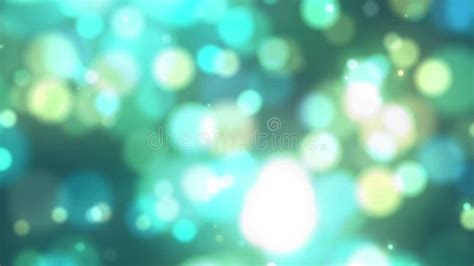 Cyan Bokeh Background Loop Animation Moving Glow Bubbles Backdrop Stock Footage Video Of