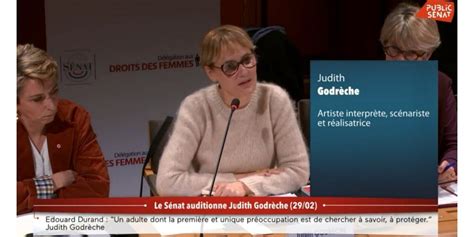 Violences Sexuelles Au Sénat Judith Godrèche Dénonce La Famille