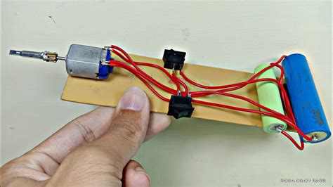 How To Make A Home Assembling Electric Screwdriver Electronic Circuit Using A Tamiya Dynamo