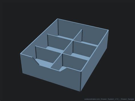 Fully Customizable Drawer System By Code And Make Download Free Stl