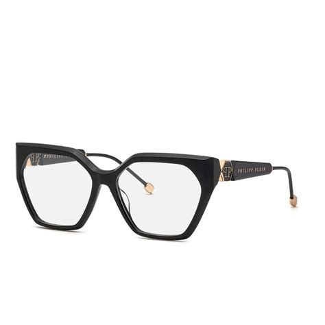 Philipp Plein VPP S Queen Glossy Black Eyeglasses Woman