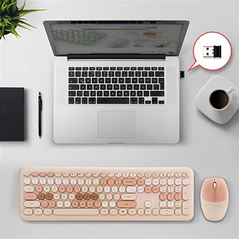 Usb Wireless Silent Keyboard And Mouse Set Electronics Temu