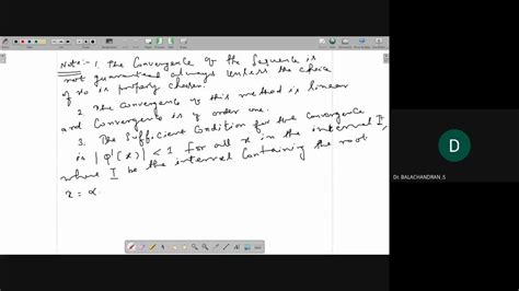 Numerical Methods Iteration Method Lecture 4 Youtube