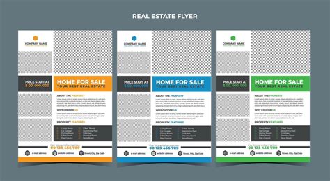 Real Estate Business Flyer Design Template 41048982 Vector Art At Vecteezy