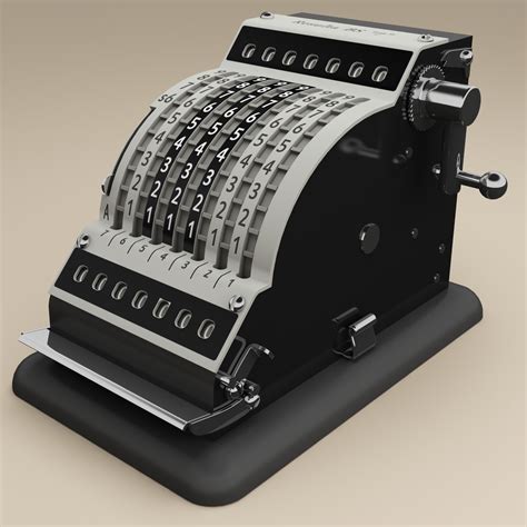 Old Adding Machine Resulta 3d 3ds
