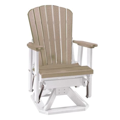 American Furniture Classics Adirondack Weatherwood And White Fan Back