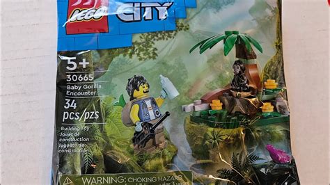 Lego City Polybag Baby Gorilla Encounter Youtube