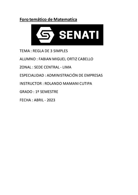 Foro temático de Matematíca Foro temtico de MatematÌca TEMA REGLA