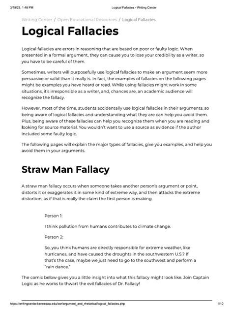 Logical Fallacies Pdf