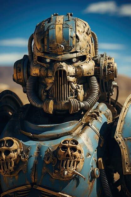 Premium Ai Image A Robot With A Face Mask