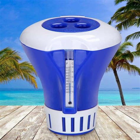 Doseurflotteur De Chlore Ou Brome Pour Piscines Pastilles Ø 17cm Bleu