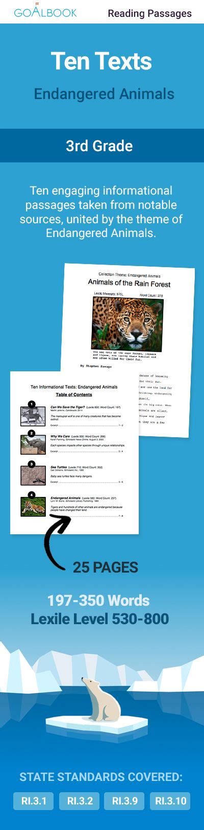 Ten Engaging Informational Passages Taken From Notable Sources All Ten