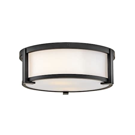 Hinkley Lighting 28963bk Lowell 2 Light 13 Wide Flush Mount Drum