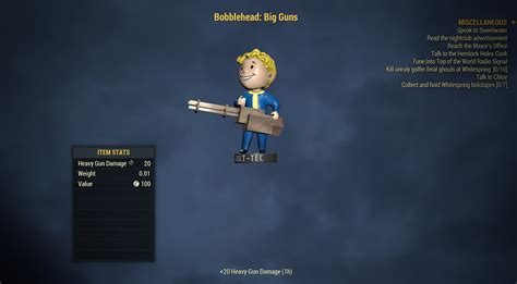 Buy Bobblehead Big Guns X1000 2 In Fallout 76 Items Offer 253824287