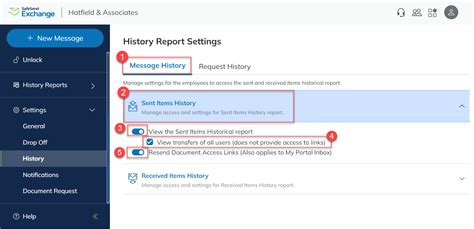 Exchange Settings Overview SafeSend