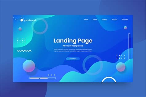 Premium Vector Abstract Website Design Or Landing Page Template