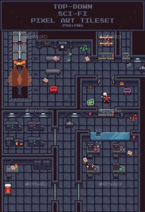 Sci Fi Pixel Art Tileset Pixel Art Pixel Pixel Art Tutorial Images The Best Porn Website