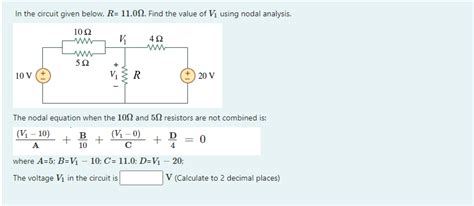 Solved In the circuit given below R Ω Find the value Chegg