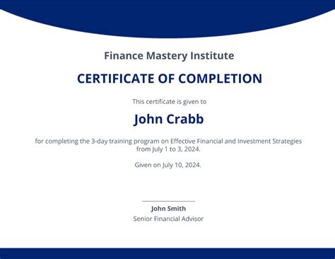 Free Dealership Completion Certificate Template To Edit Online