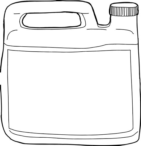 Outlined Soap Container White Background Illustration Closed Product