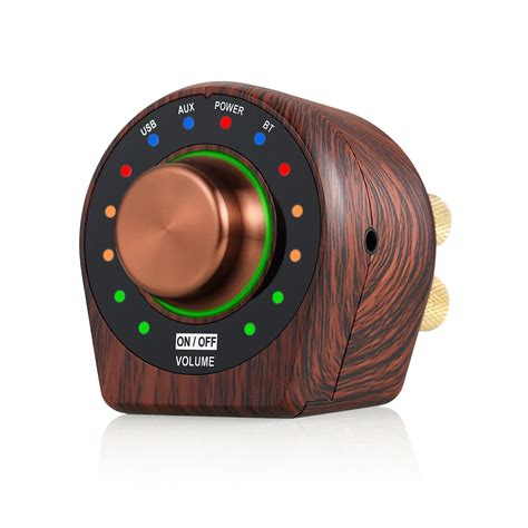 Nobsound Class D Amplifier Mini Bluetooth Receiver Compact Stereo Audio Power With AUX