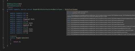 Intellisense And Tooling In General Is Busted For Local Generators