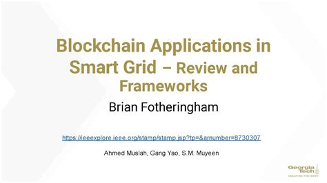 Blockchain Applications In Smart Grid Review And Frameworks Youtube
