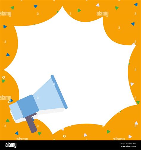 Illustration Of A Megaphone Promoting Advertisement To Different Known
