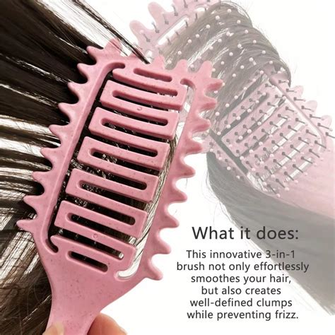 Barber Styling Tools For Shaping And Defining Curls 3 In 1 Detangling