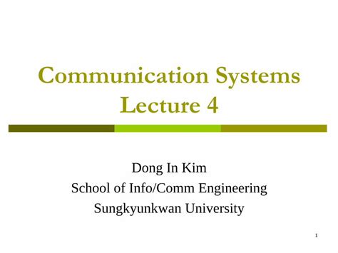pdf communication systems lecture 4class icc skku ac kr ~dikim