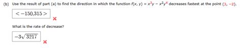 Solved B Use The Result Of Part A To Find The Direction Chegg Com